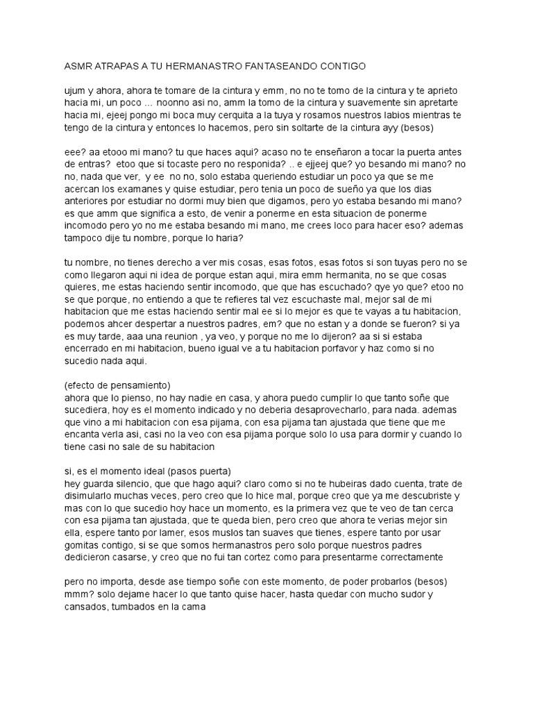 Fantasías ASMR con el hermanastro | PDF