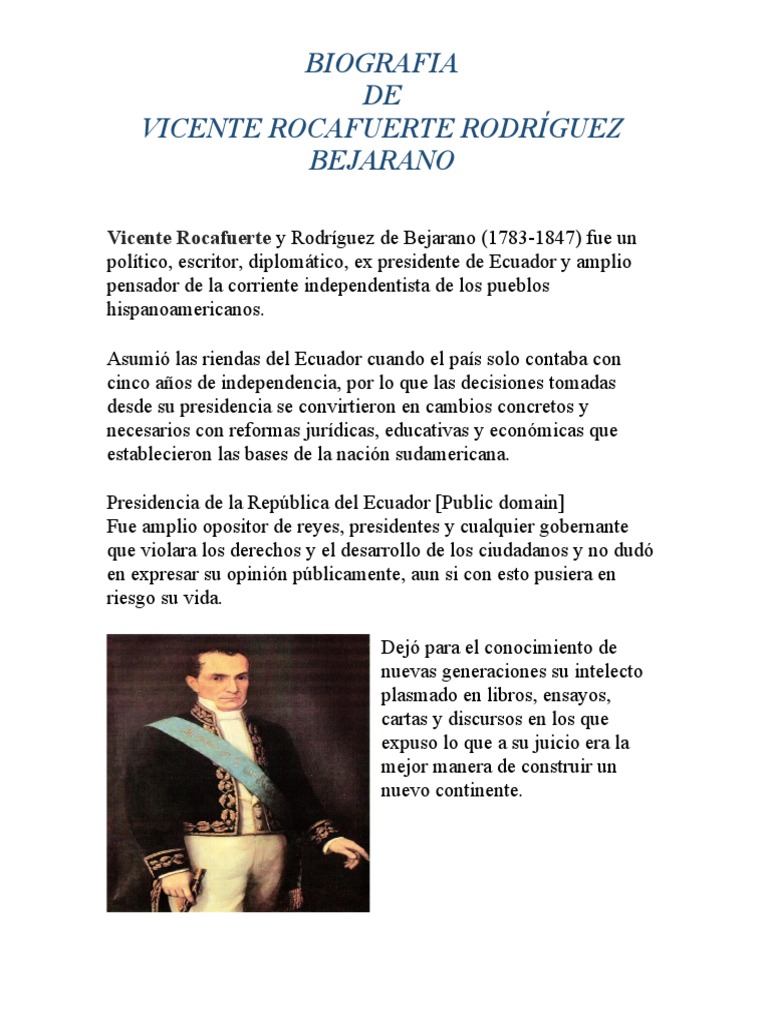 Vicente Rocafuerte | PDF