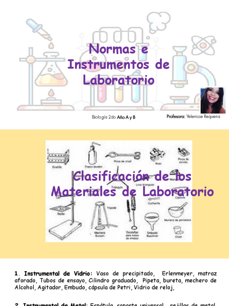 Normas e Instrumentos de Laboratorio | PDF | Laboratorios | Química