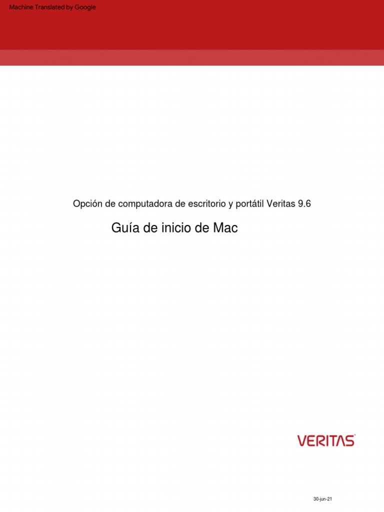 Veritas DLO 9.6 Mac Getting Started Guide D | PDF | Mac OS | Archivo de ...
