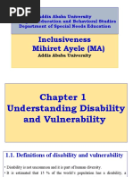Chapter 1 Inclusiveness for Freshman Course | PDF | Disability | Speech