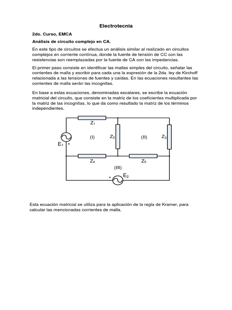 Análisis de Circuito Complejo en CA | PDF