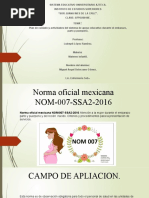Norma Oficial Mexicana NOM-007-SSA2-2010 | PDF | Parto | El embarazo