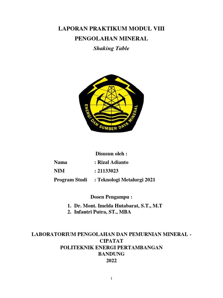 Rizal Adianto - 21133023 - Laporan Praktikum 8 Shaking Table | PDF