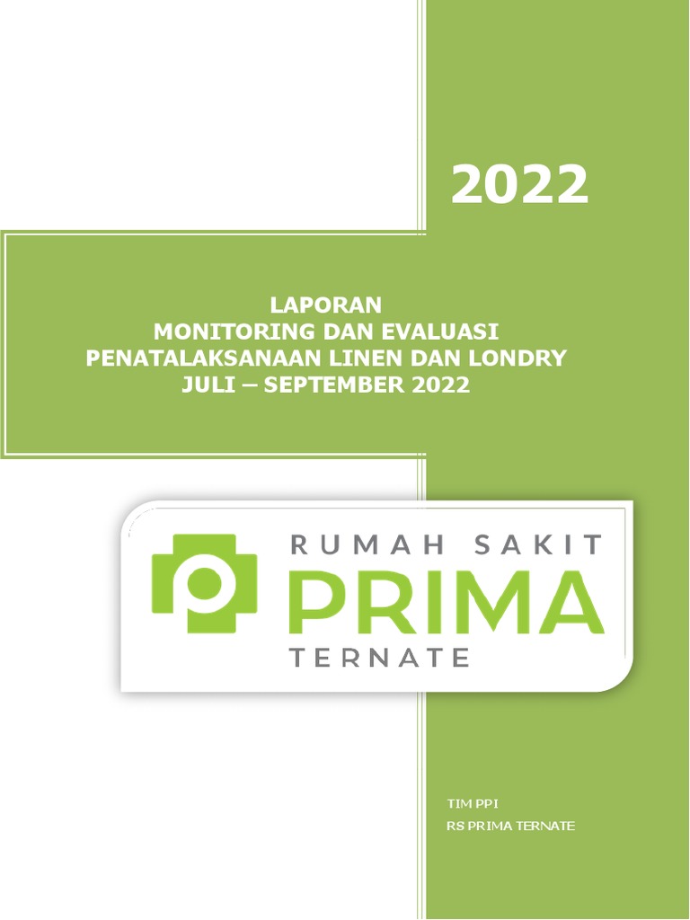 Laporan Monev Londry Juli-September 2022 | PDF