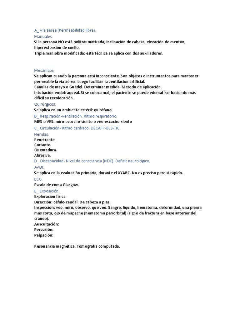 ABC Del Trauma | PDF