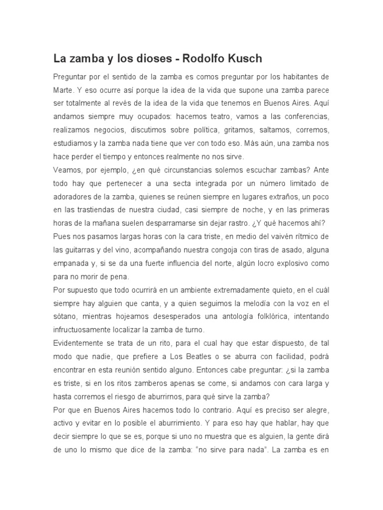 La zamba: un rito de fascinación y silencio | PDF | Yin y yang | Víspera