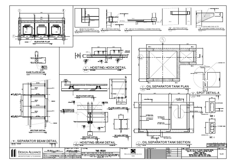 Hoisting Hook Detail: Elevator Plan | Download Free PDF | Beam ...