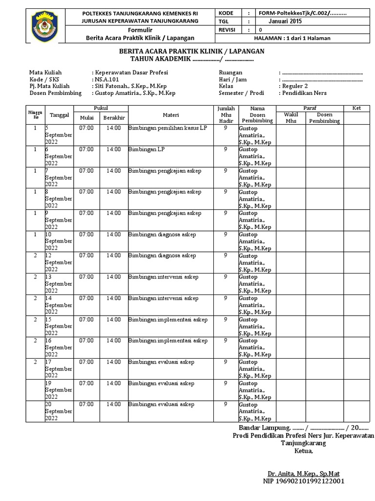 BA Klinik Ners KDP | PDF