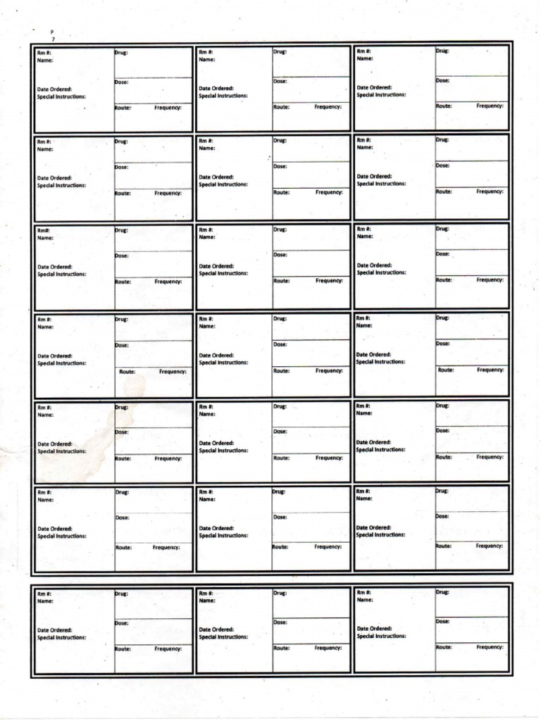 Medication Ticket 2 | PDF