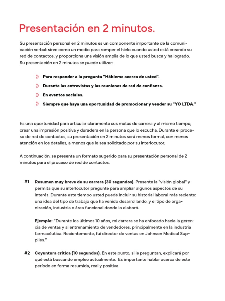 Presentaci N en 2 Min. | PDF | Ciencias sociales