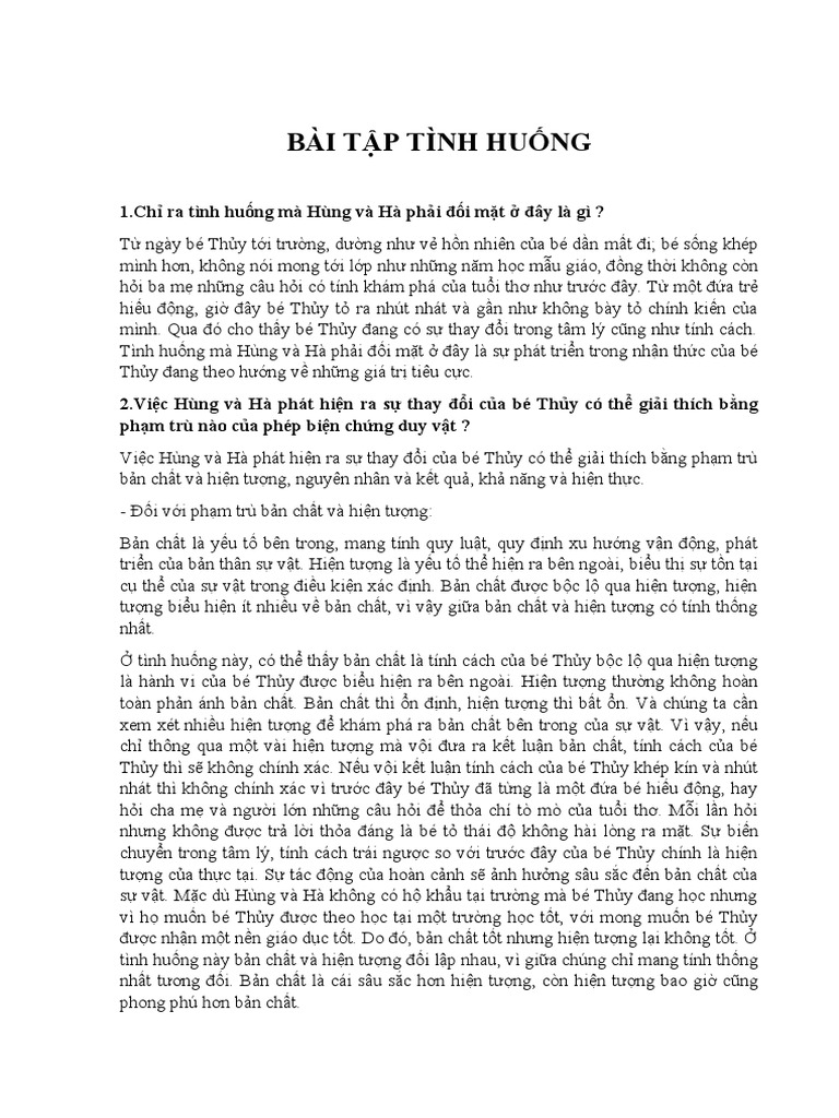 BTTH Triết học | PDF