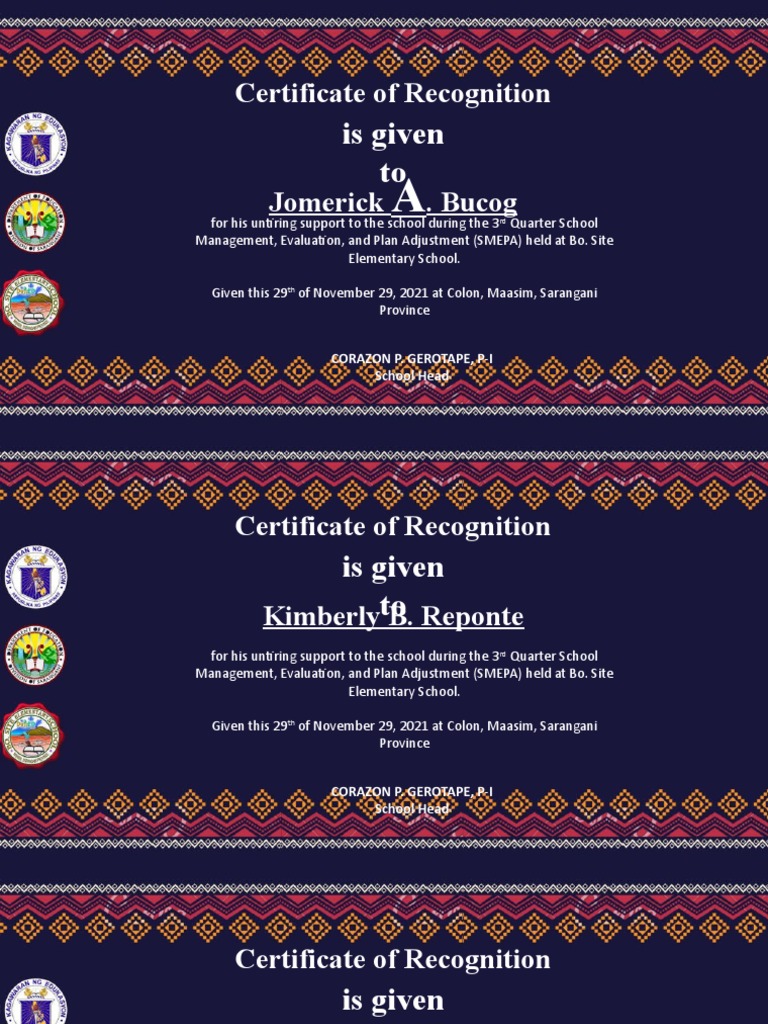 Smepa Certificate | PDF