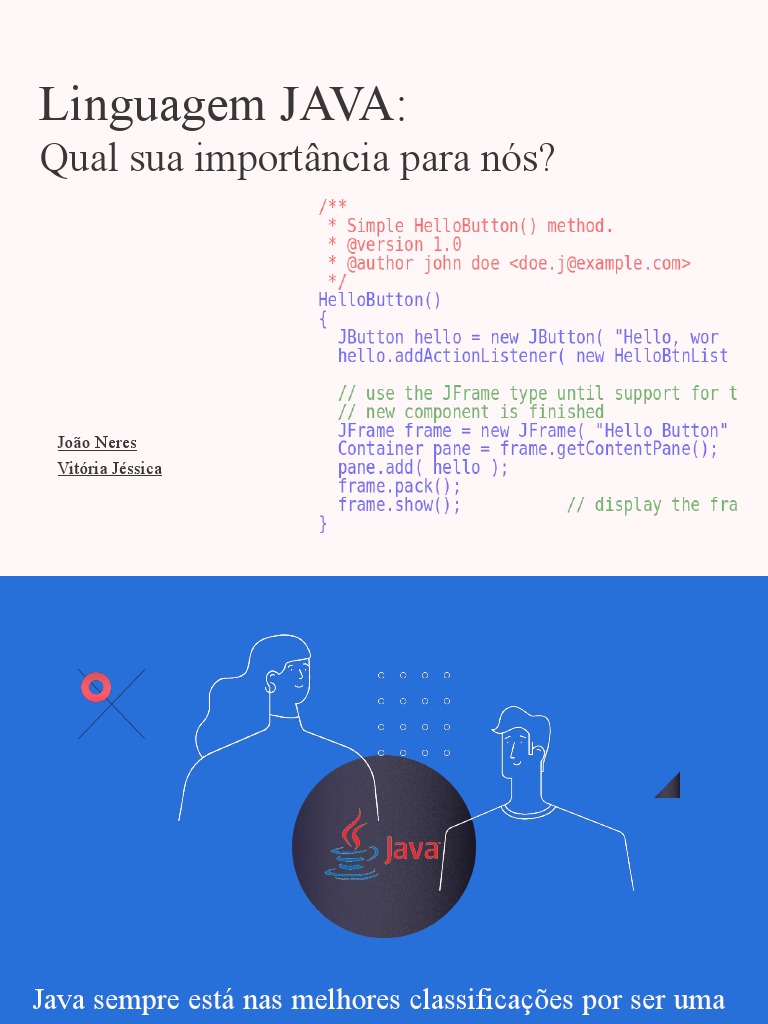 Linguagem JAVA Qual Sua Importância para Nós | PDF | Computing ...