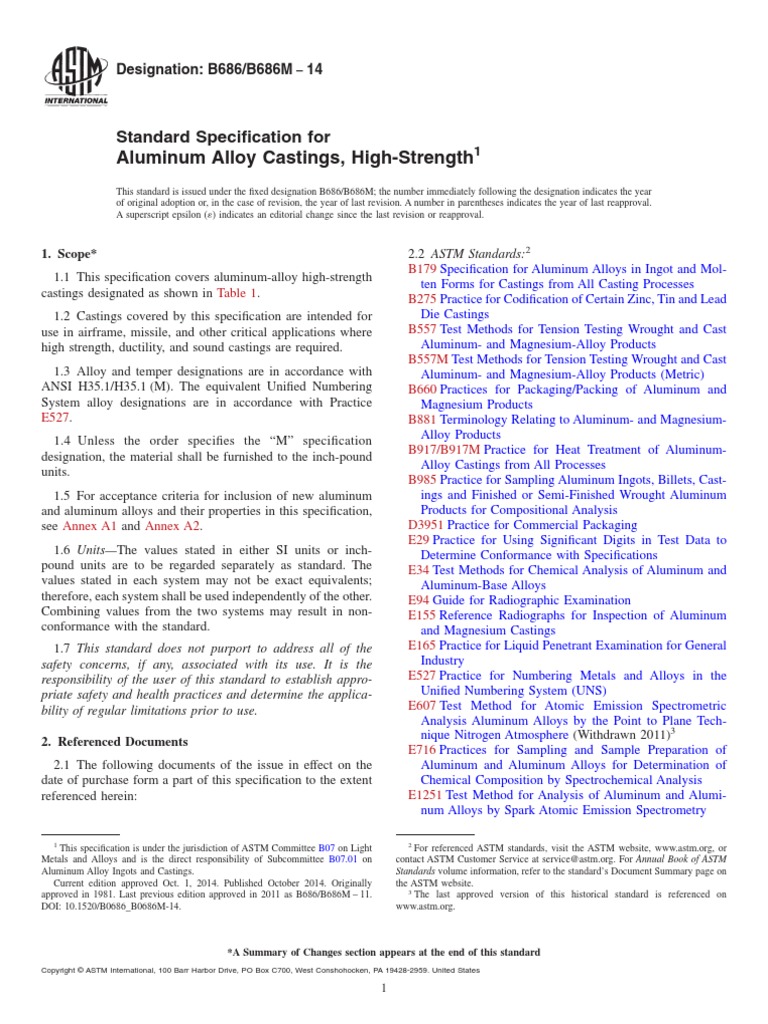 B686B686M 14 | PDF | Casting (Metalworking) | Foundry