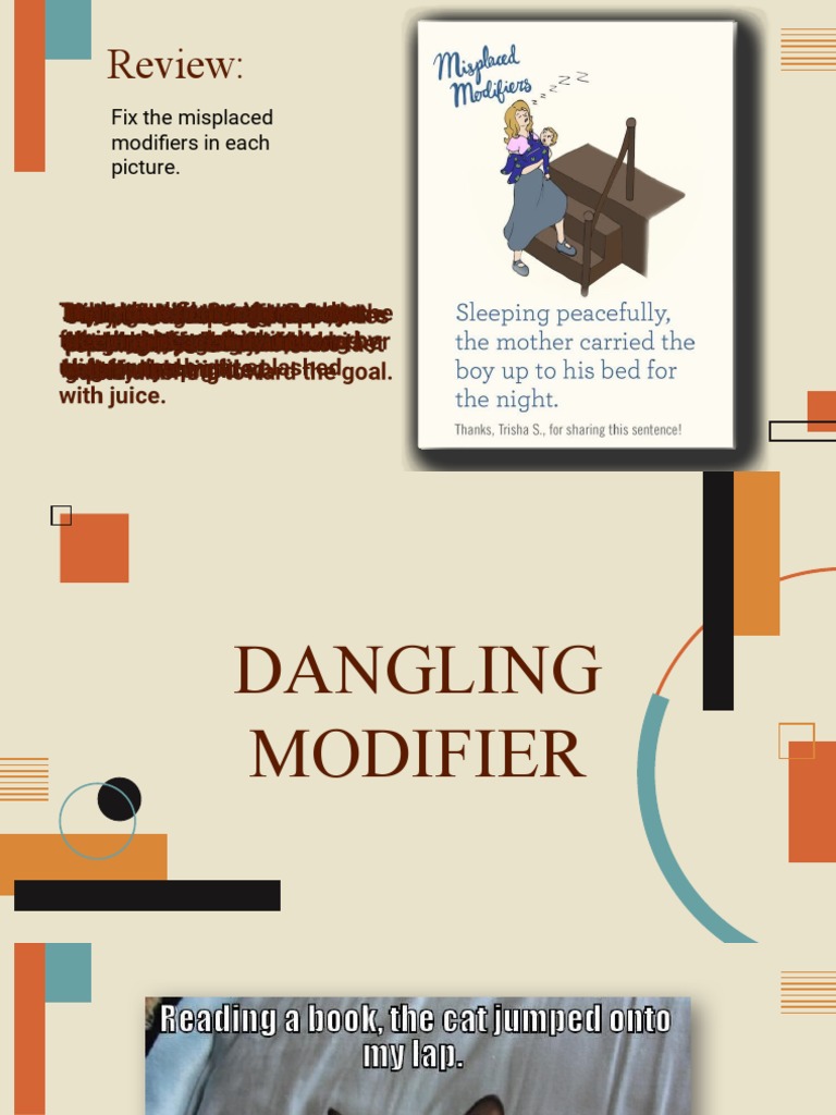 Fixing Misplaced and Dangling Modifiers in Sentences Describing Pictures | PDF | Sentence ...