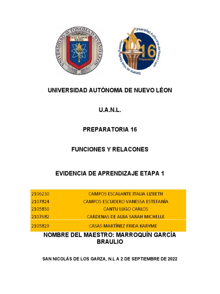 EQUIPO 2 - EV1 - FyR | PDF