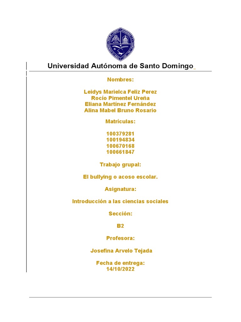 Presentación de Trabajo Grupal | PDF | Salud y bienestar