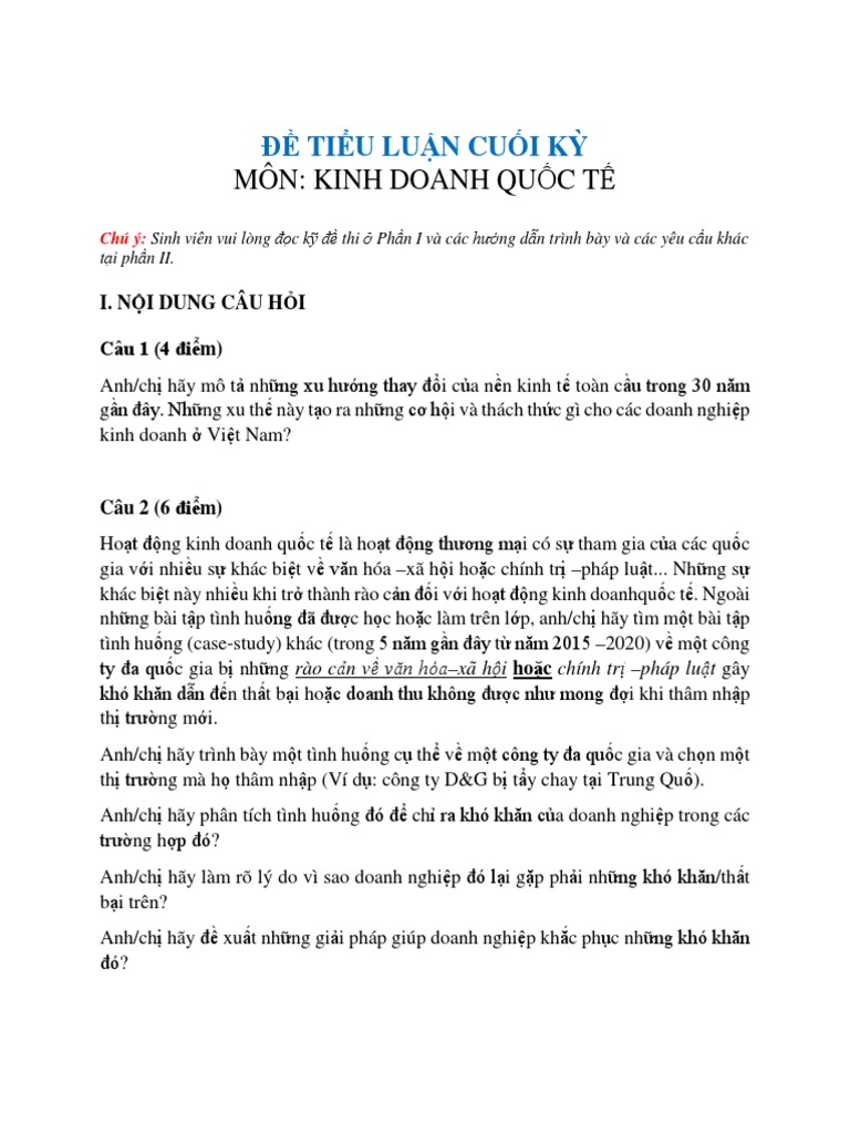 Ib - Final Examination 2022 | PDF