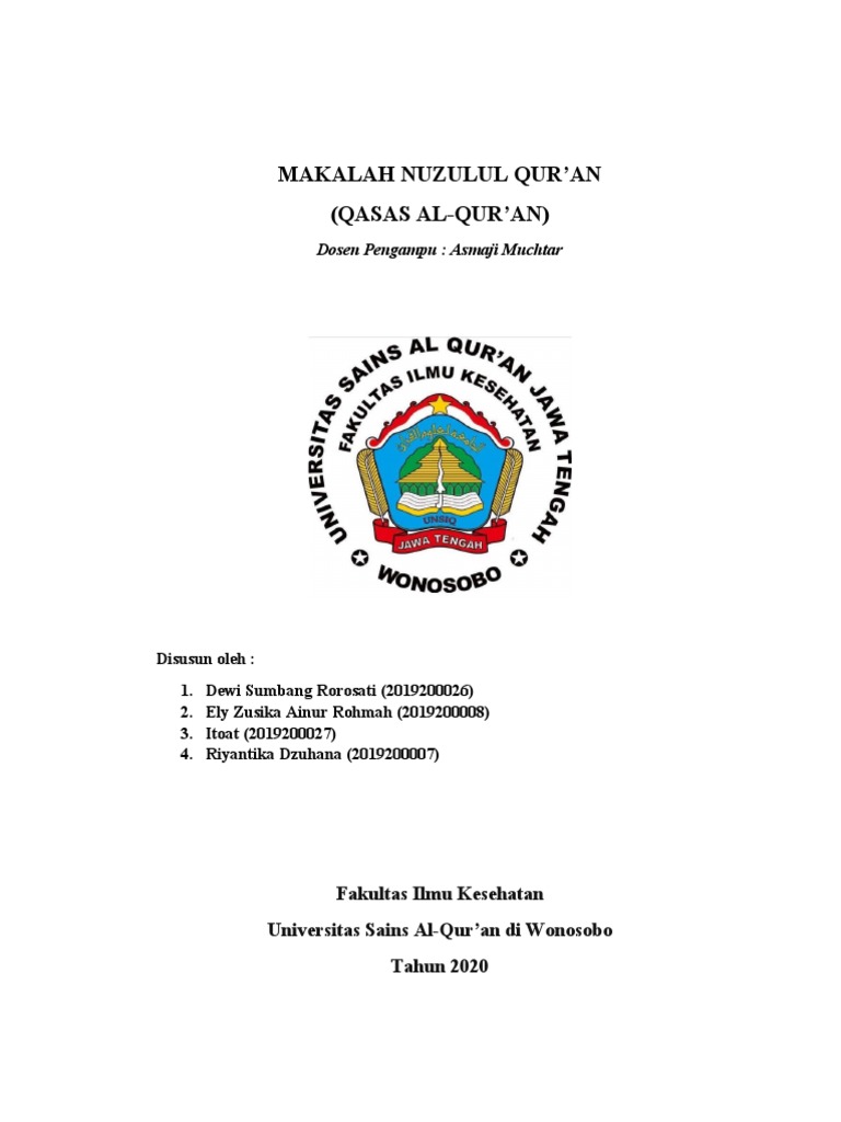 Makalah Qasas Al-Qur'an | PDF