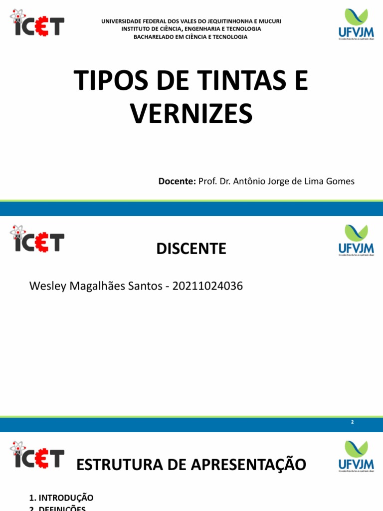 Tipos de Tintas e Vernizes | PDF | Tinta | Química