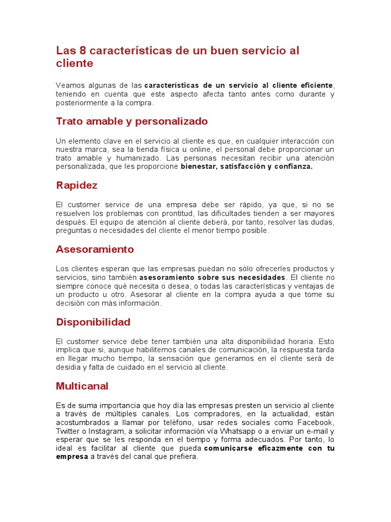 Claves para un Servicio al Cliente Eficaz | PDF | Cliente | Gestión de la relación con el cliente