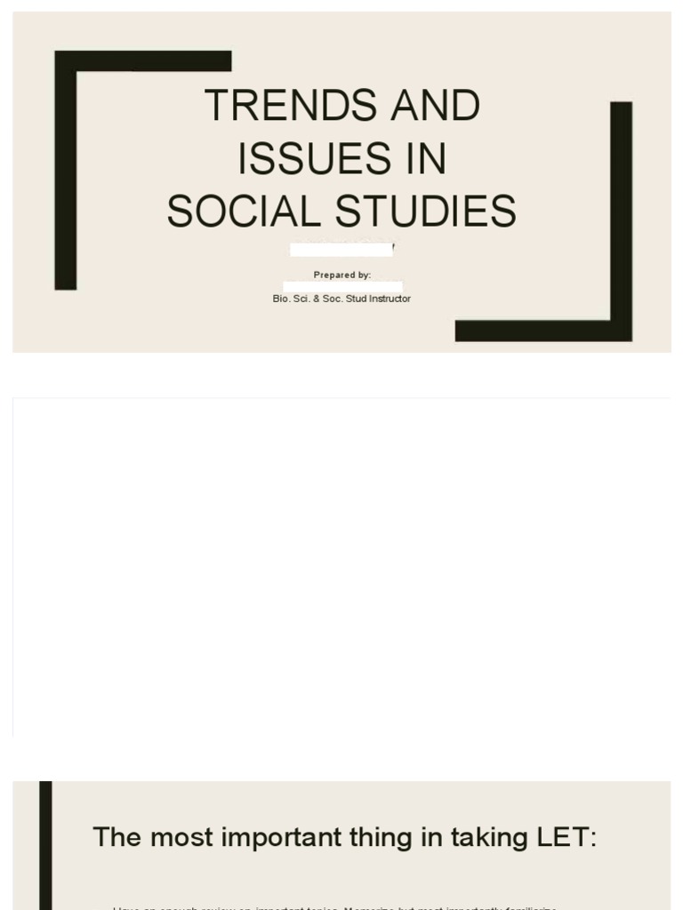 PDF Trends and Issues in Social Studies Review | PDF | Marriage | Family