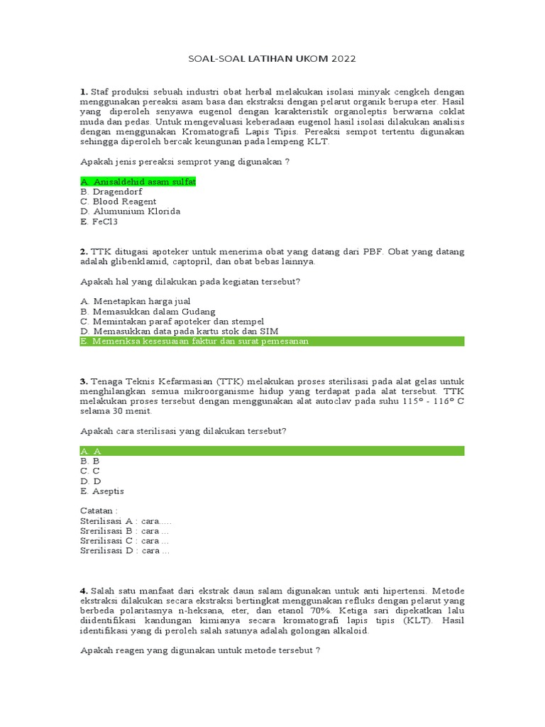 Soal E-Learning UKOM Jilid 2 | PDF
