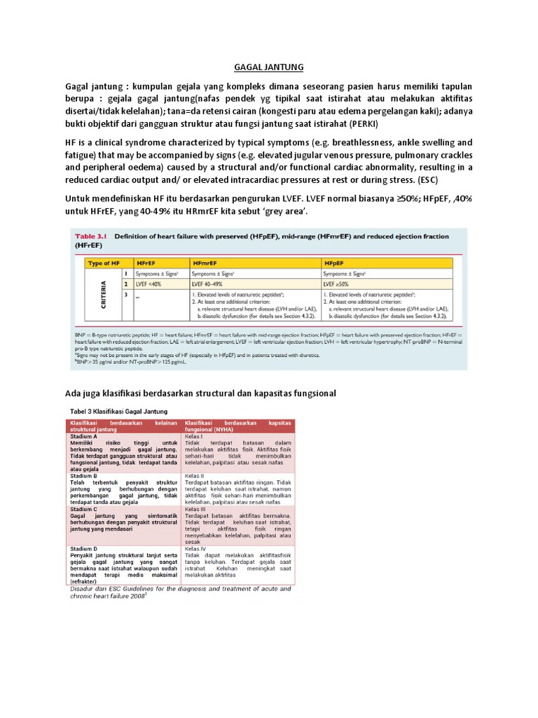 Diagnosis dan Terapi Gagal Jantung | PDF