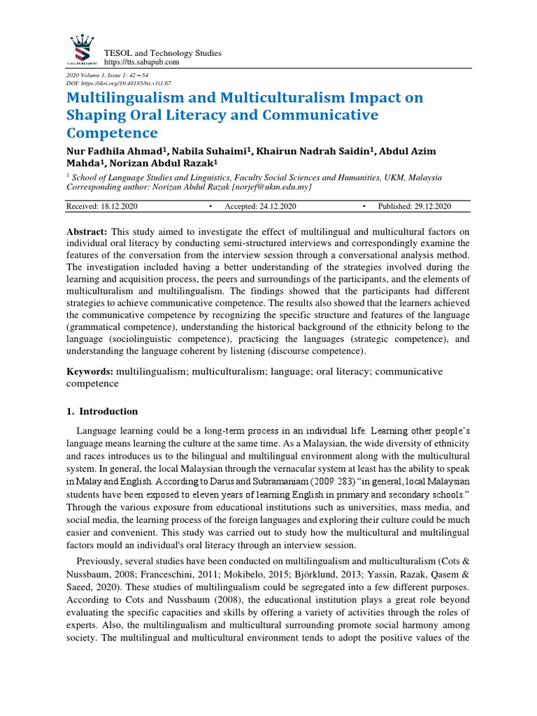 Multilingualism and Multiculturalism Imp 9a27126d | PDF ...