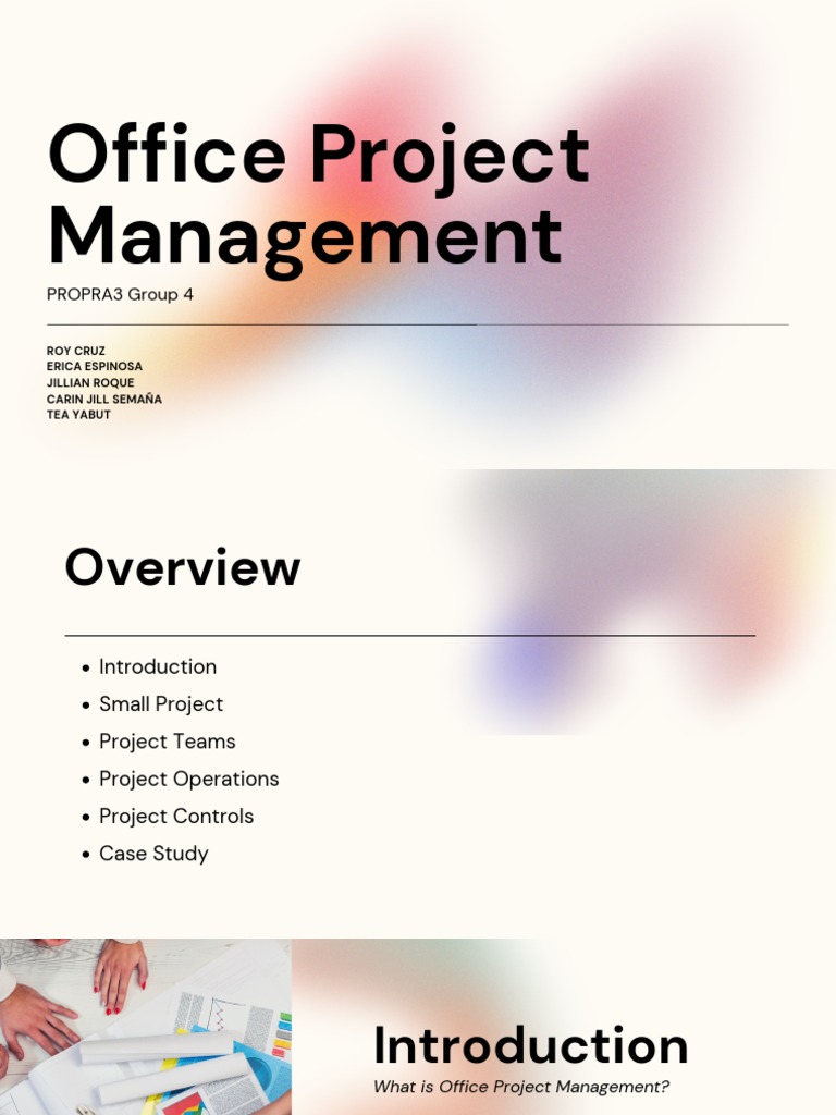 GROUP NO.4 Office Project Management | PDF | Architect | Project Management