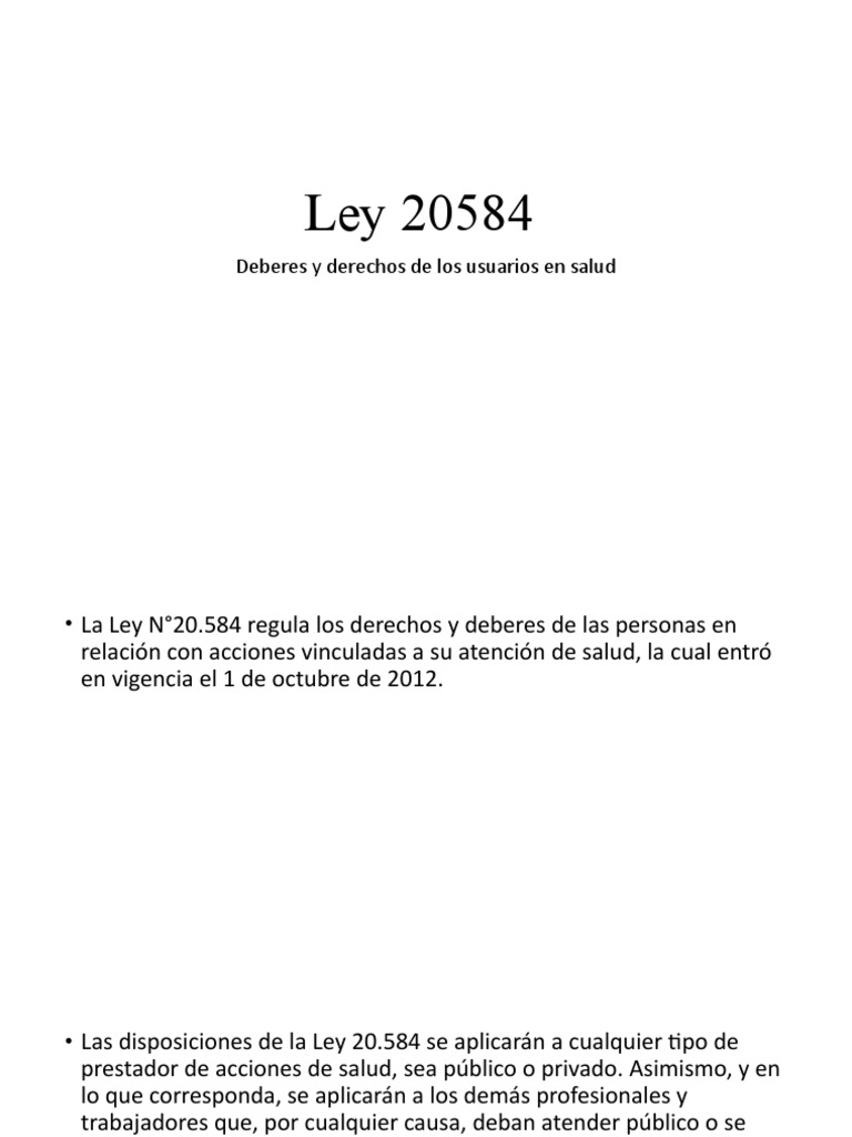 9 Ley 20584 | PDF | Hospital | Diagnostico medico