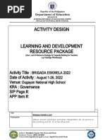 Accomplishment Report On JDVP 2020 | PDF | School Voucher | Behavior Modification