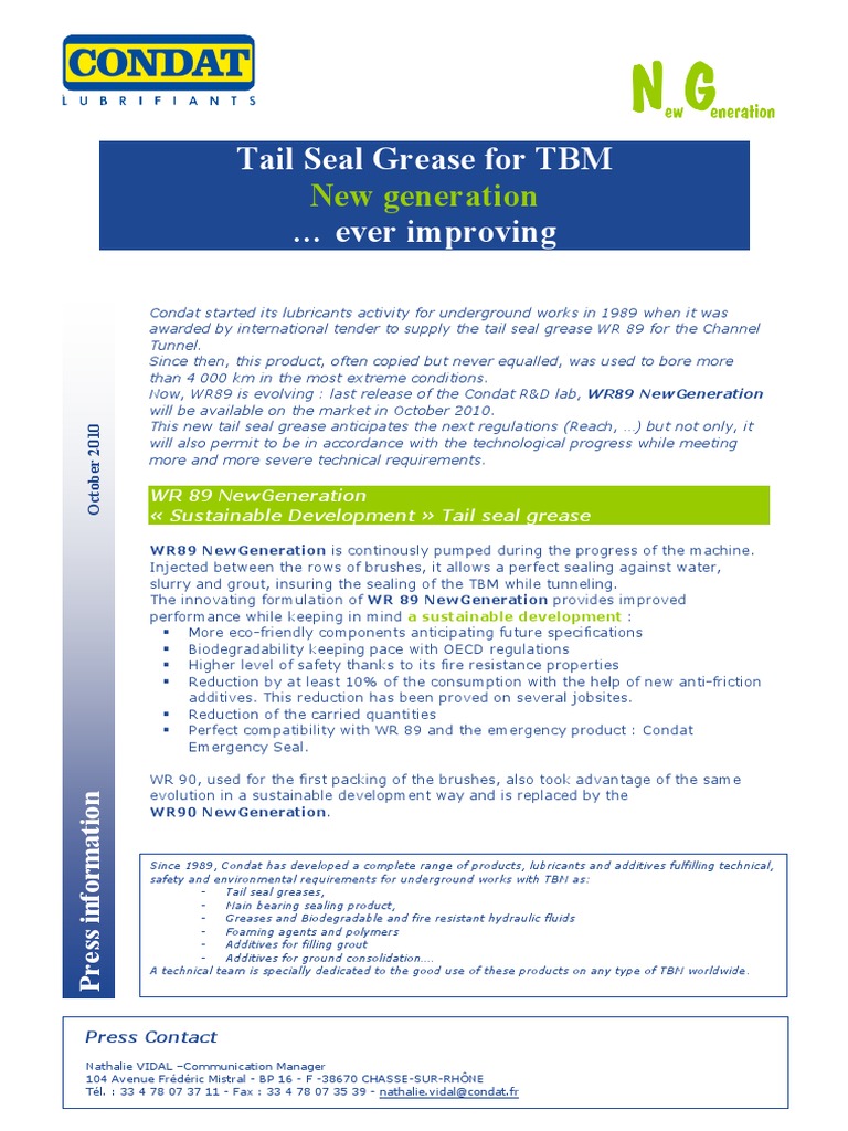 SDS OF CONDAT - WR89NewGeneration | PDF | Lubricant