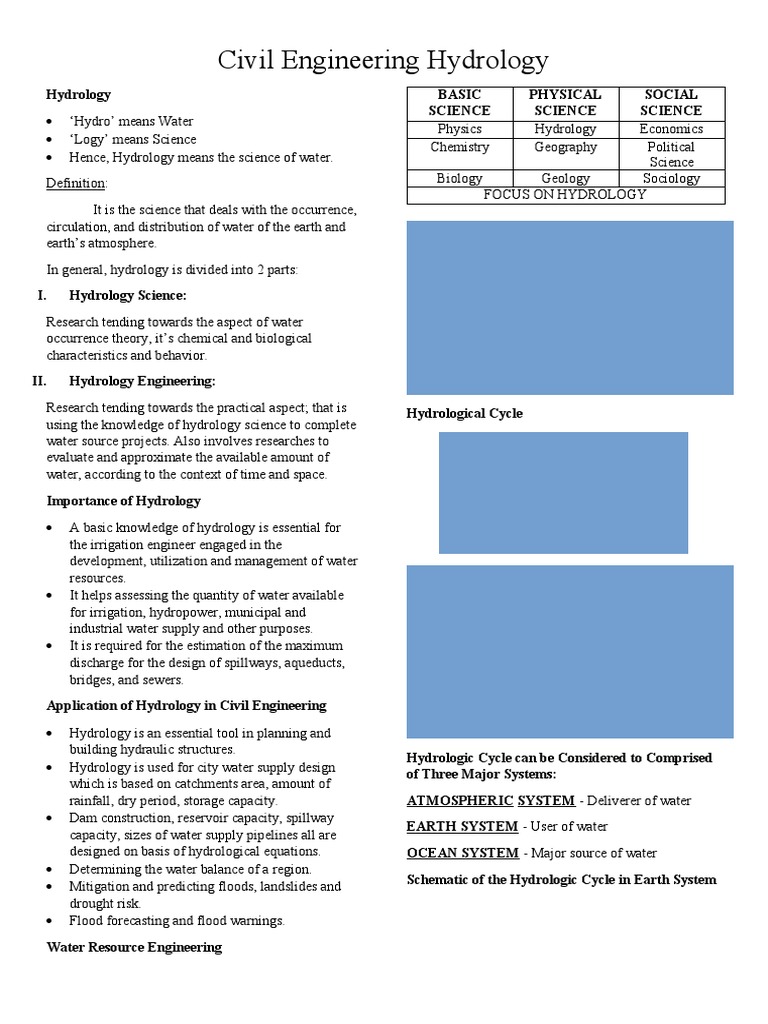 Hydrology Notes | PDF | Hydrology | Water