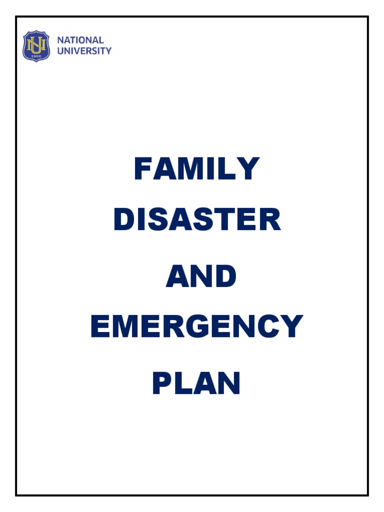 v4 FAMILY EMERGENCY DISASTER PLAN Feb1 | PDF | Emergency Management ...