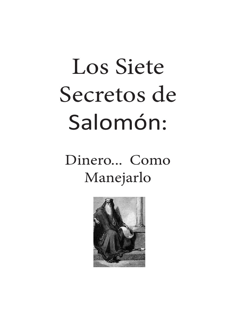 Ciro Sepúlveda Los Siete Secretos de Salomón, Como Manejar El Dinero ...