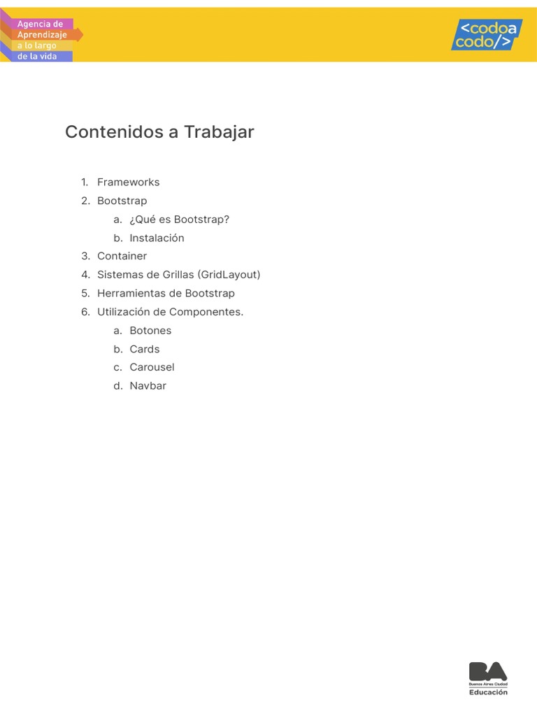 Bootstrap | PDF | Bootstrap (marco frontal) | HTML Bootstrap | PDF | Bootstrap (marco frontal) | HTML