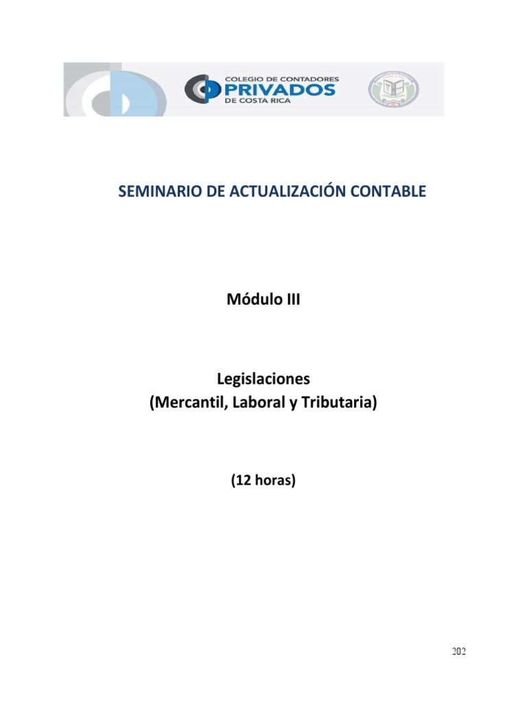Legislaciones Módulo III 2022 | PDF | Pagaré | Factura