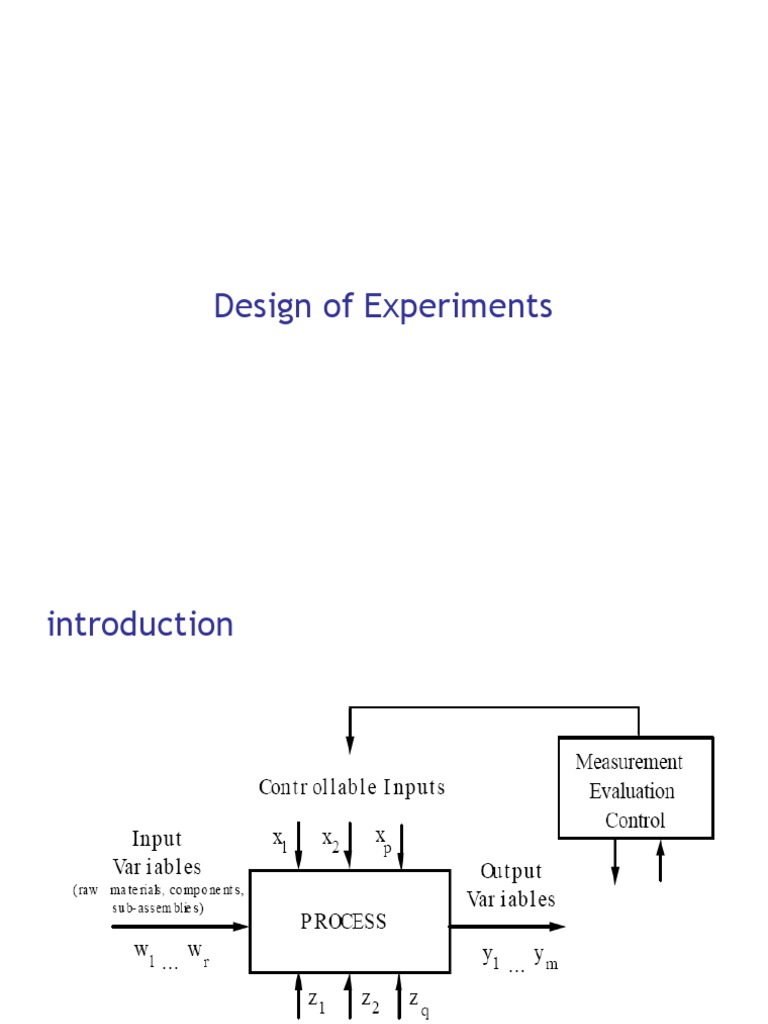 Design of Experiment | Download Free PDF | Errors And Residuals | Design Of Experiments