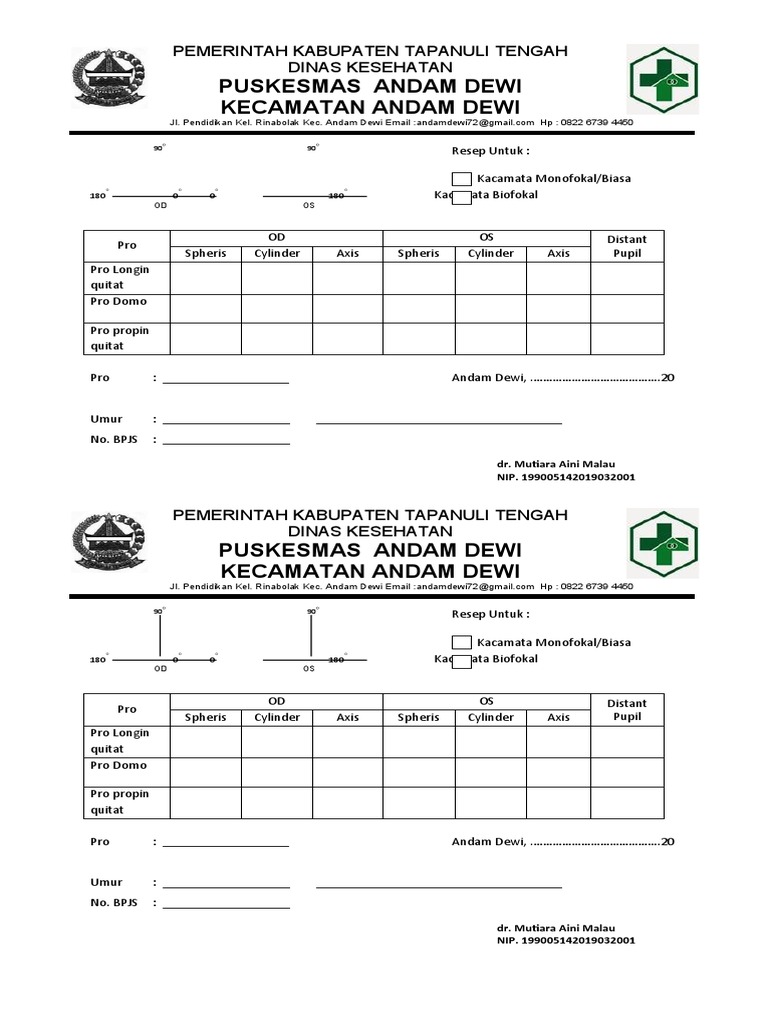 Resep Kacamata | PDF
