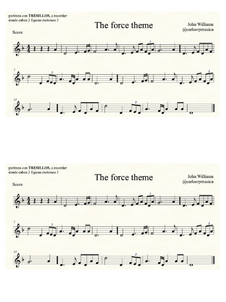 The Force Theme, Star Wars | PDF