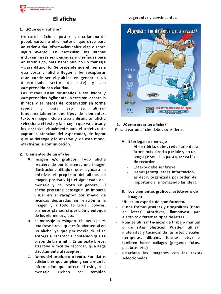 El Afiche | PDF | Póster | Imagen