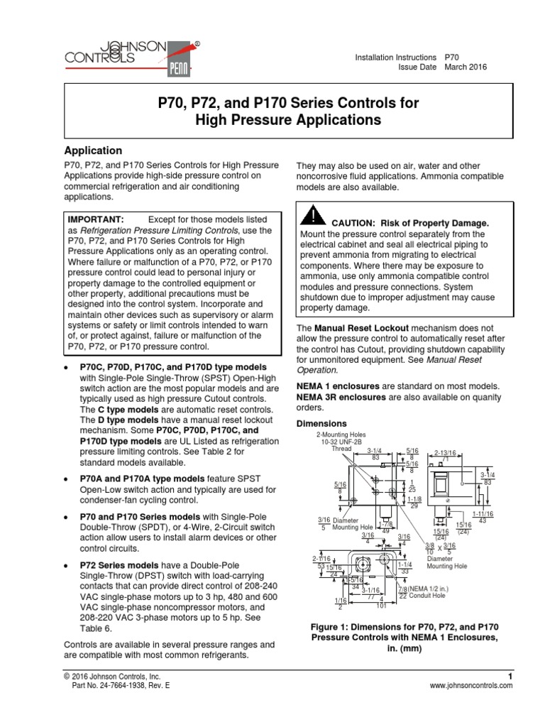 Control de Presión - Manual de Operacin P70 P72 Y P170 | PDF | Switch | Electrical Wiring