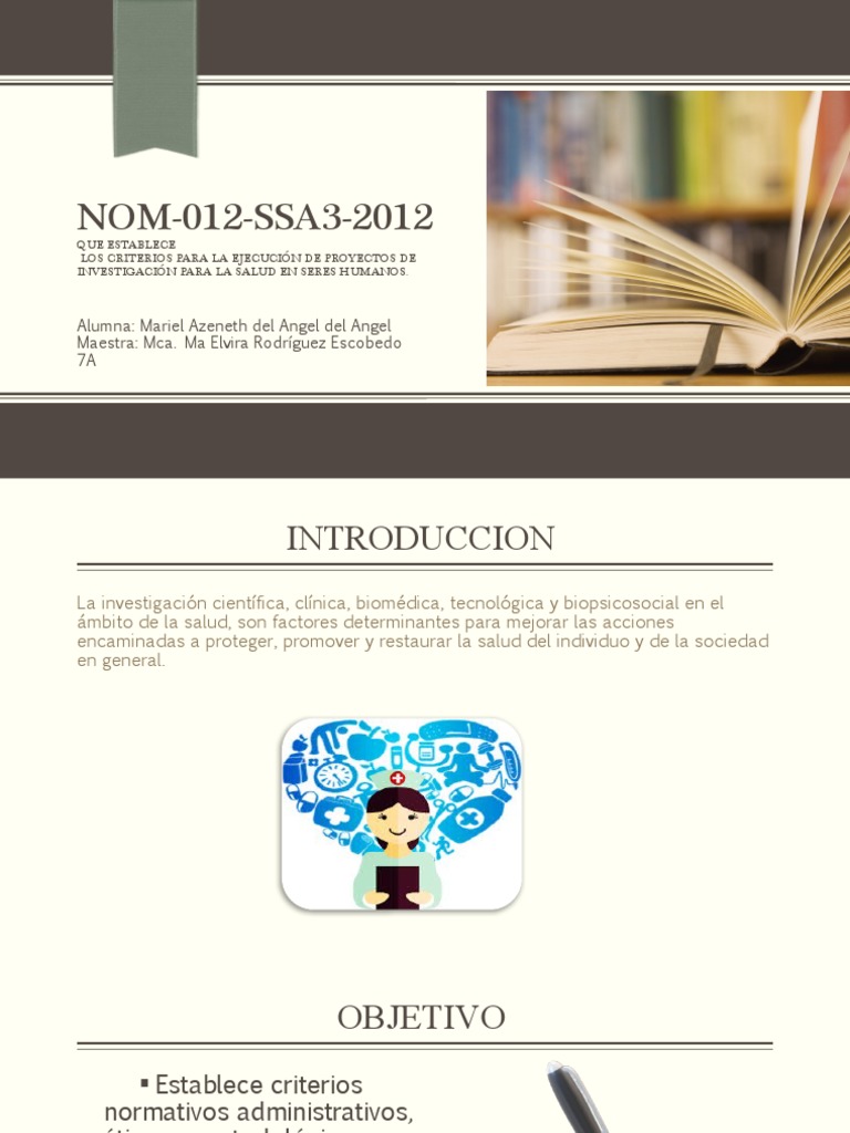 Nom 012 Ssa3 2012 | PDF
