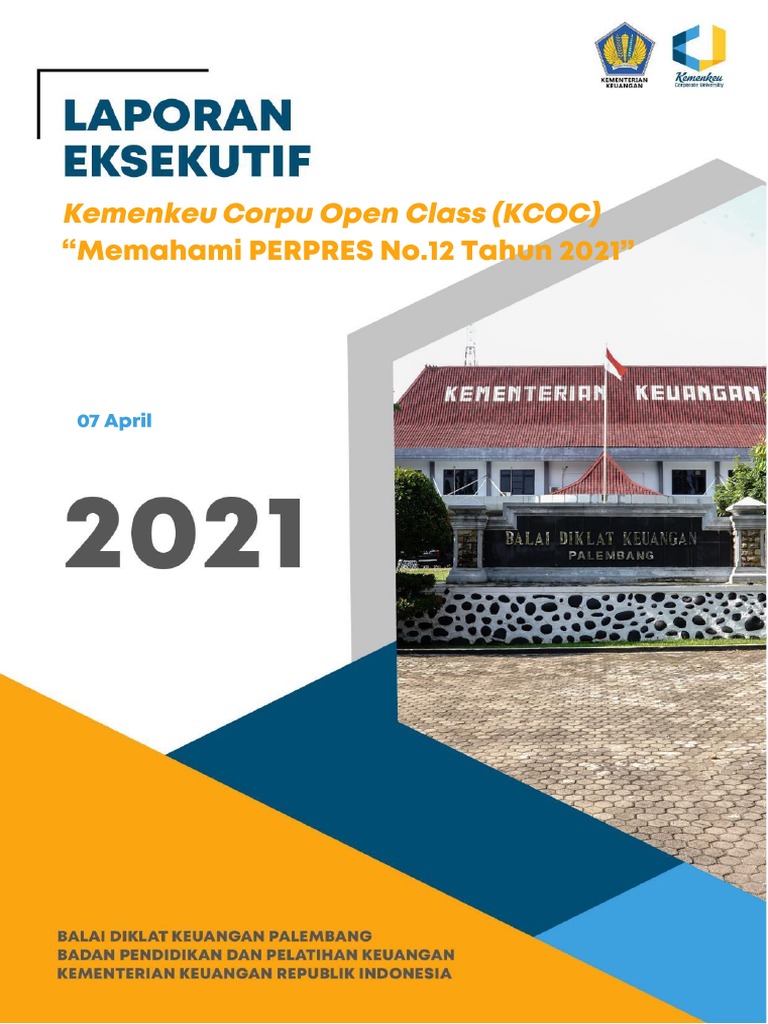 Laporan Eksekutif KCOC Perpres No.12 Tahun 2021 Edit | PDF