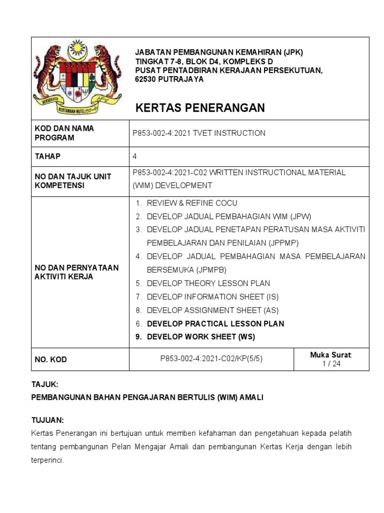 Contoh Kertas Penerangan | PDF