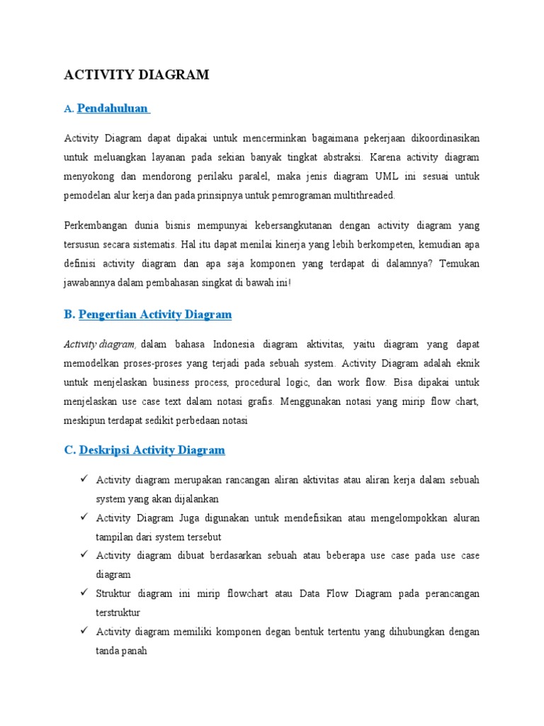 Materi Activity Diagram | PDF