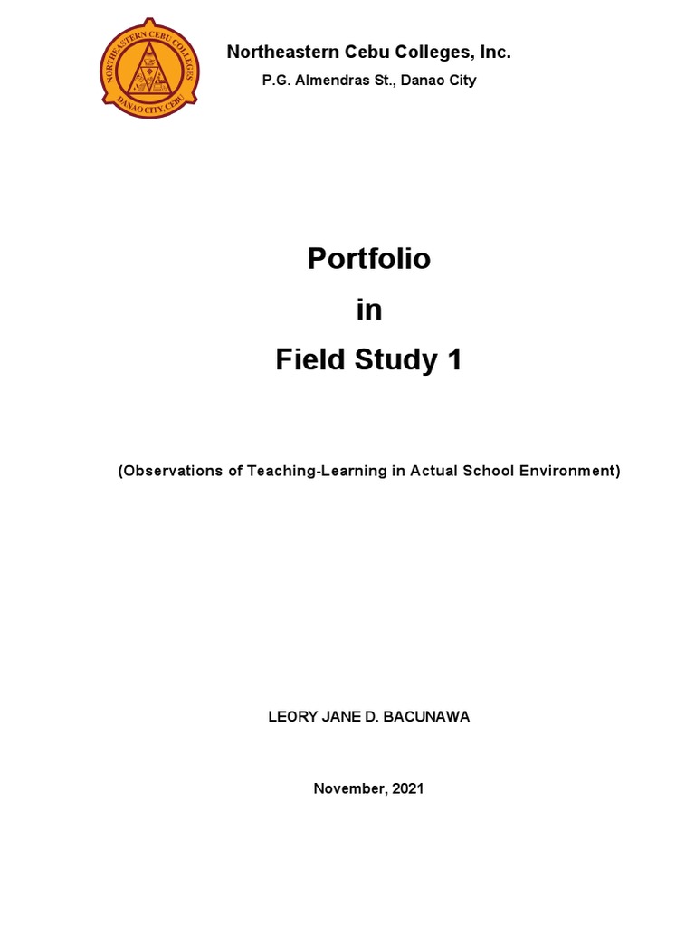 Field Study 1 1 | PDF | Test (Assessment) | Curriculum