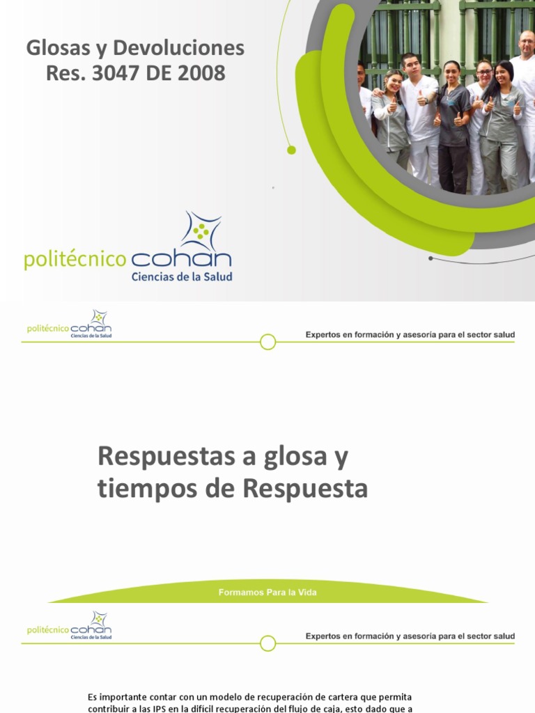 Respuesta A Glosas y Tiempos de Rta | PDF | Factura